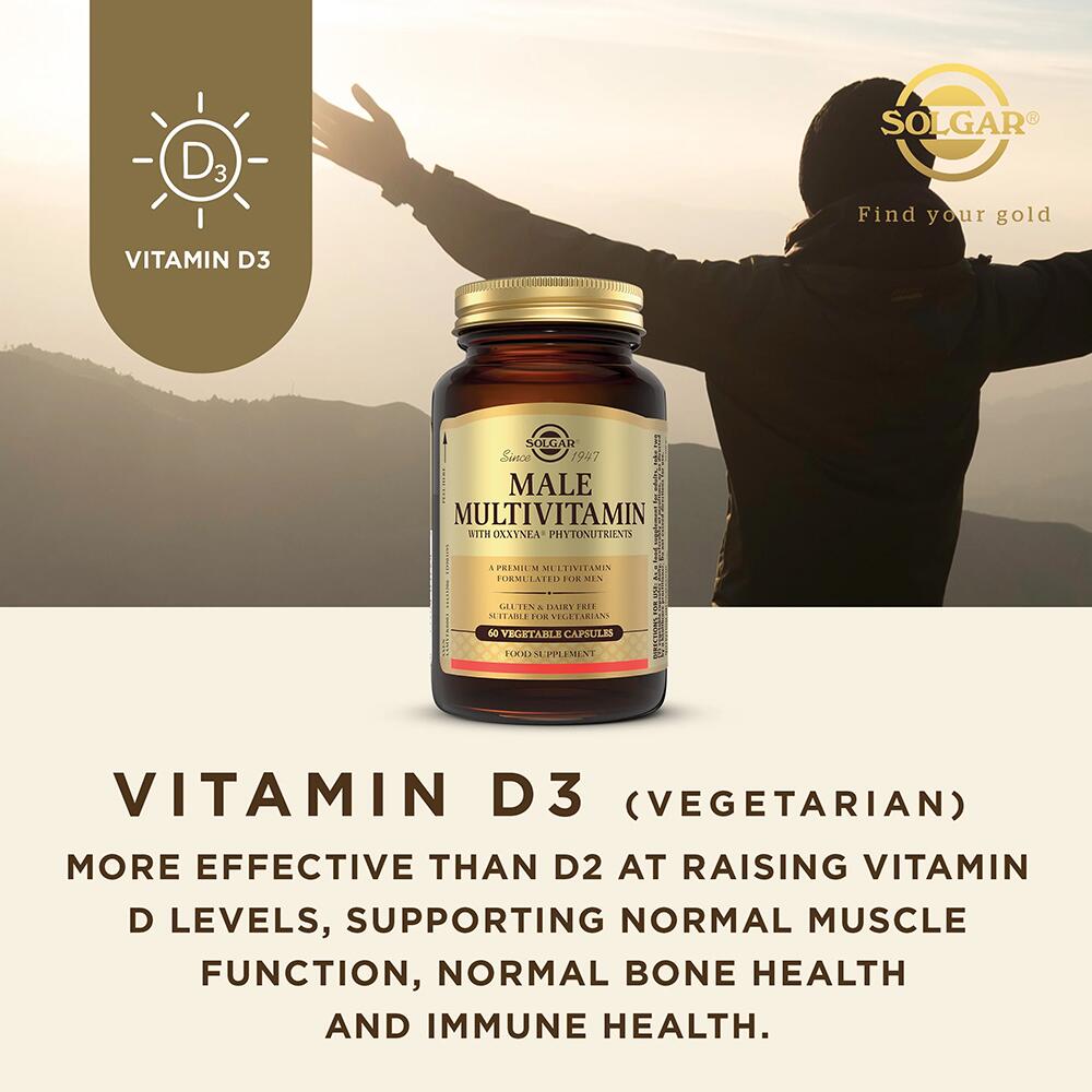 Solgar Male Multivitamin 60 Vegetable Capsules