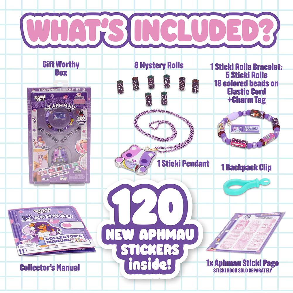 Sticki Rolls Aphmau Pendant Pack