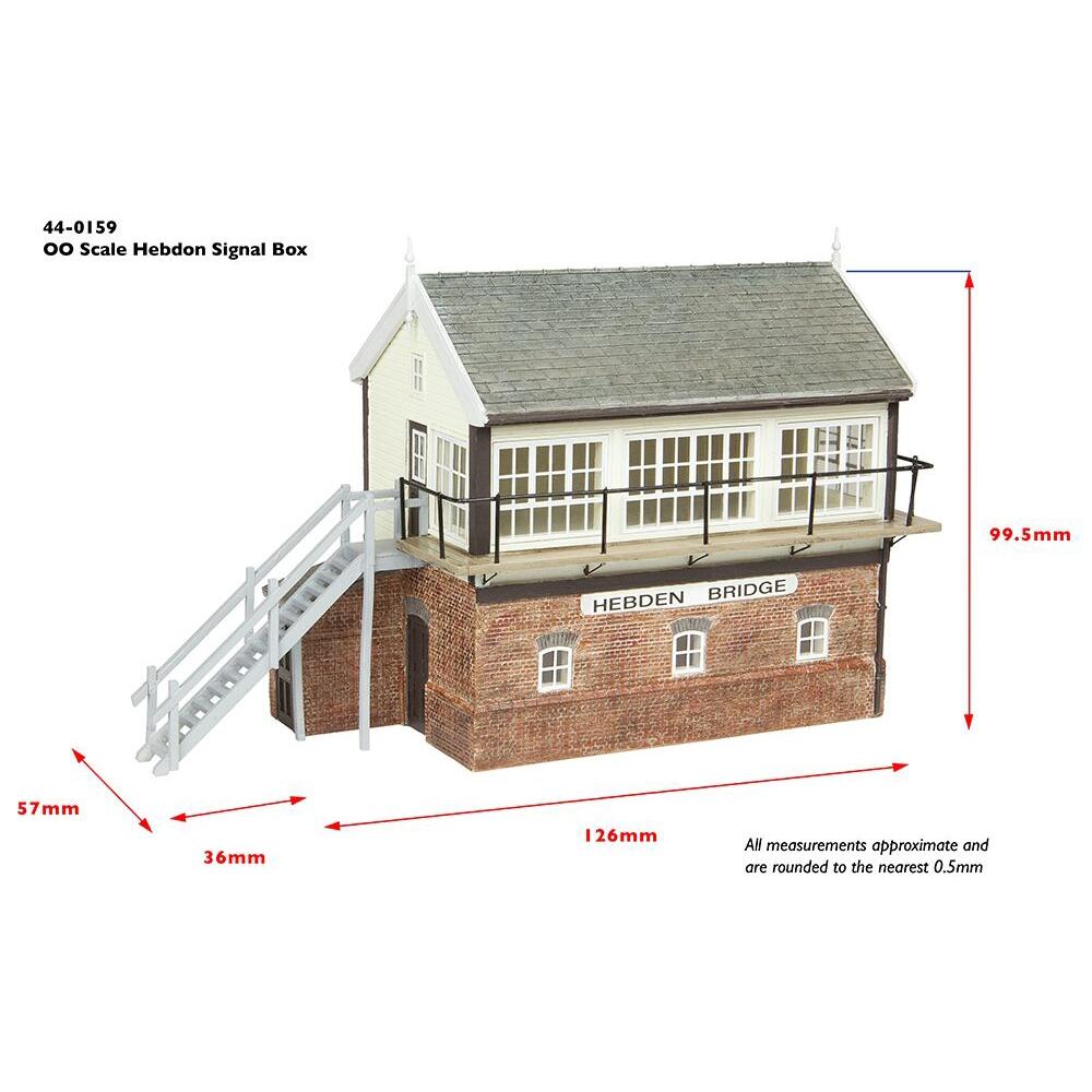 Scenecraft Brick and Timber Signal Box for Model Railways OO Gauge