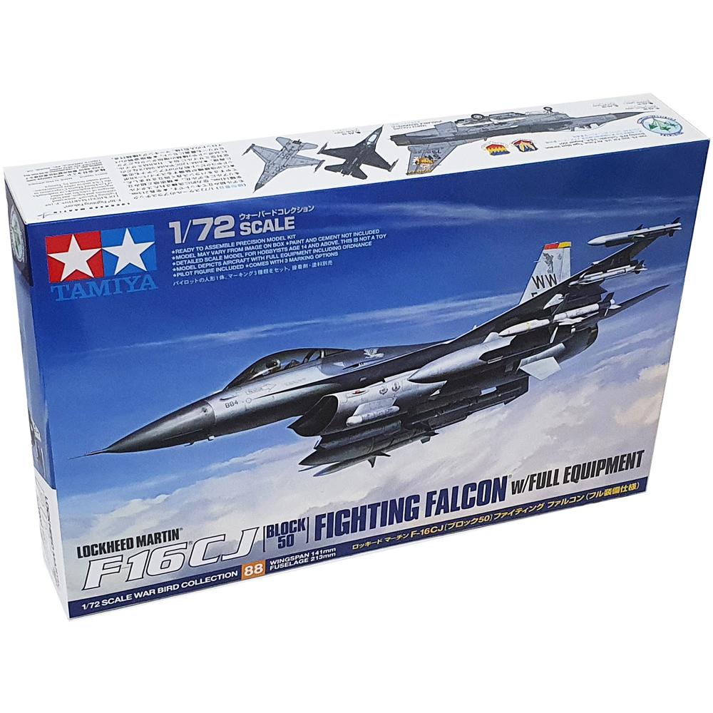 Tamiya Lockheed Martin F-16 CJ Fighting Falcon w/Full Equipment Model ...
