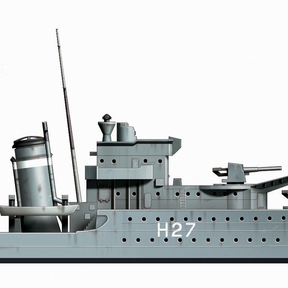 Tamiya Waterline Series British Battle Cruiser HMS Hood & E-Class ...