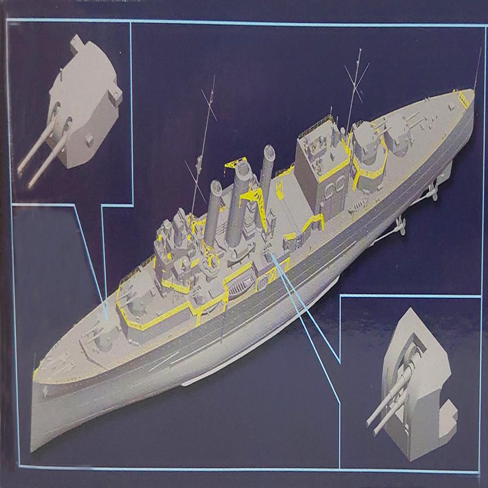 Trumpeter HMS Cornwall Heavy Cruiser Model Kit (Scale 1:350)