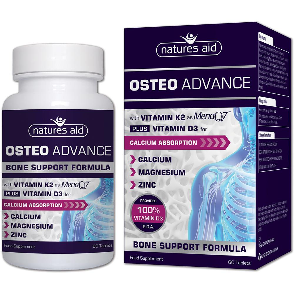 Natures Aid Osteo Advance Bone Support Formula - 60 Tablets