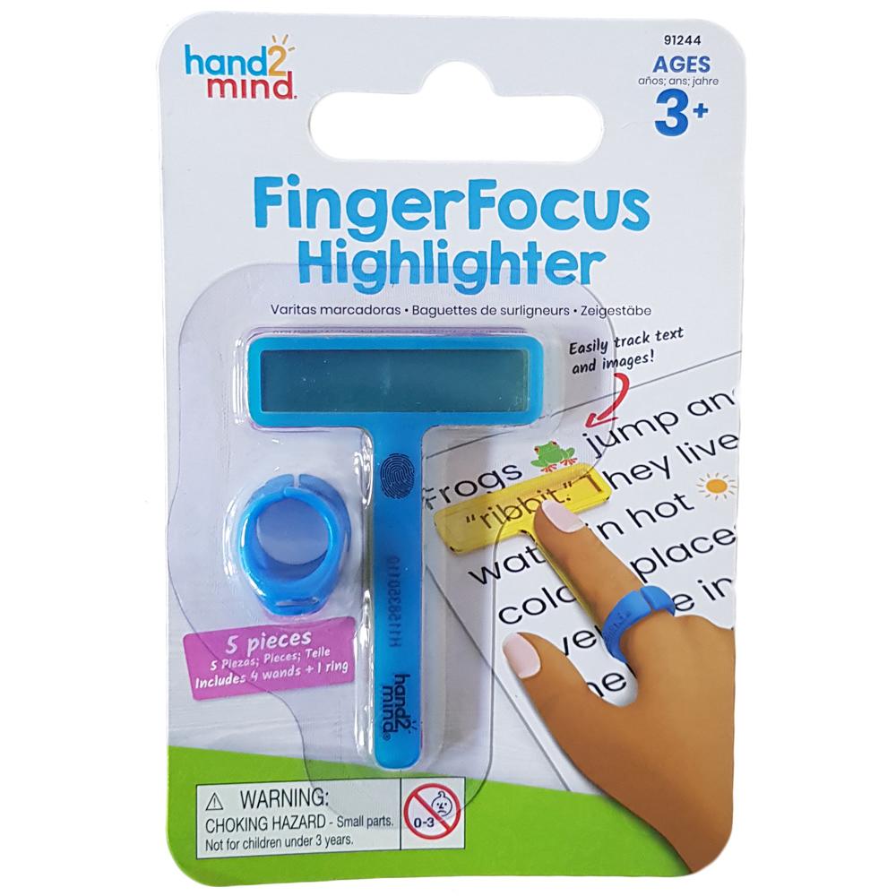 Learning Resources Hand2Mind Fingerfocus Reading Highlighter Set (4 Wands)