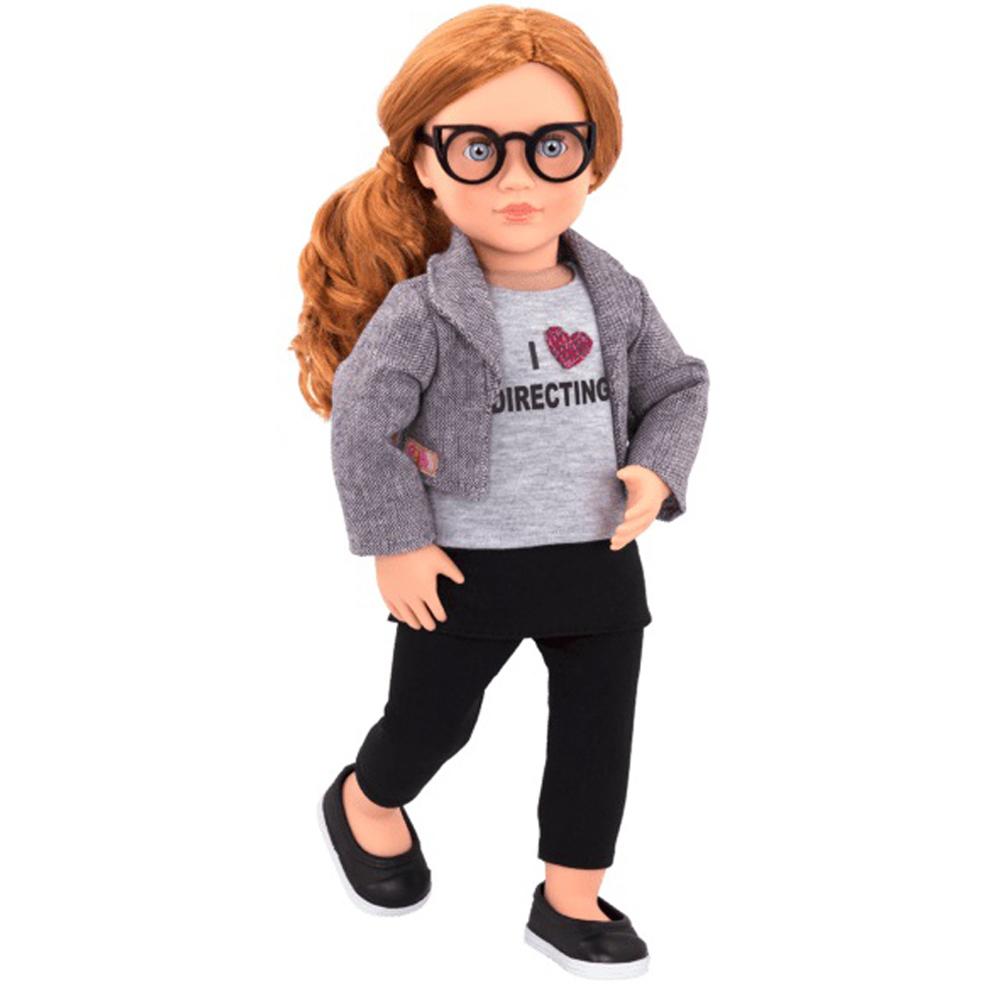 Our Generation Mienna and "The Jelly Beam Cinema" Poseable 46cm Doll & Book