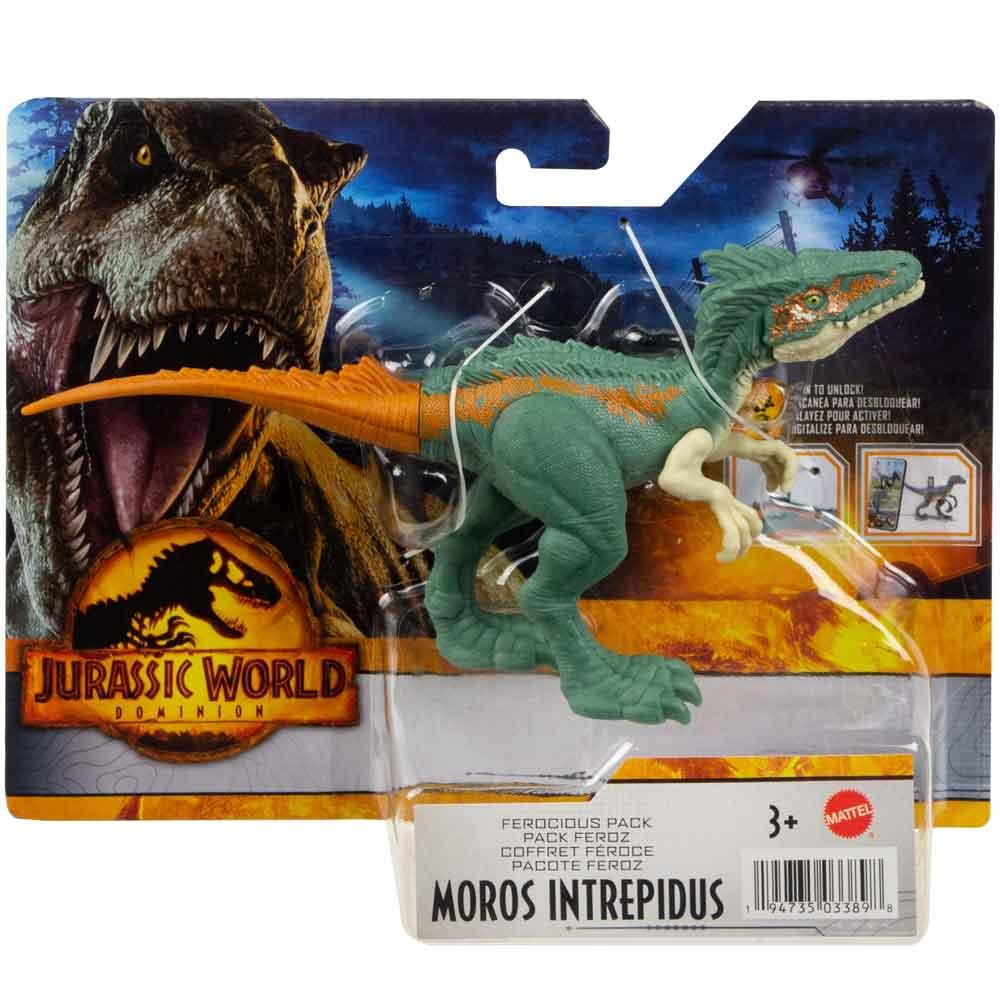 Jurassic World Moros Intrepidus Ferocious Pack Dinosaur Figure for Ages 3+