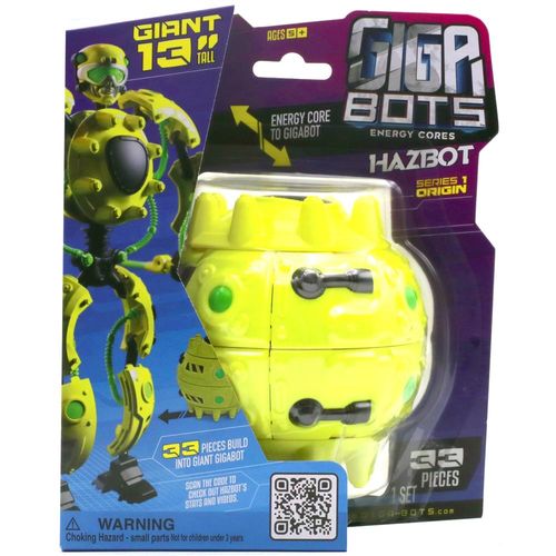 GIGABOTS Energy Core HAZBOT Series 1 Buildable Poseable Figure for Ages 5+