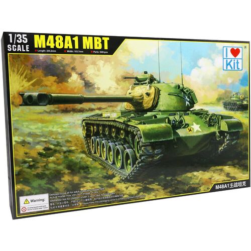 I Love Kit US M48A1 Patton Main Battle Tank Military Model Kit Scale 1:35