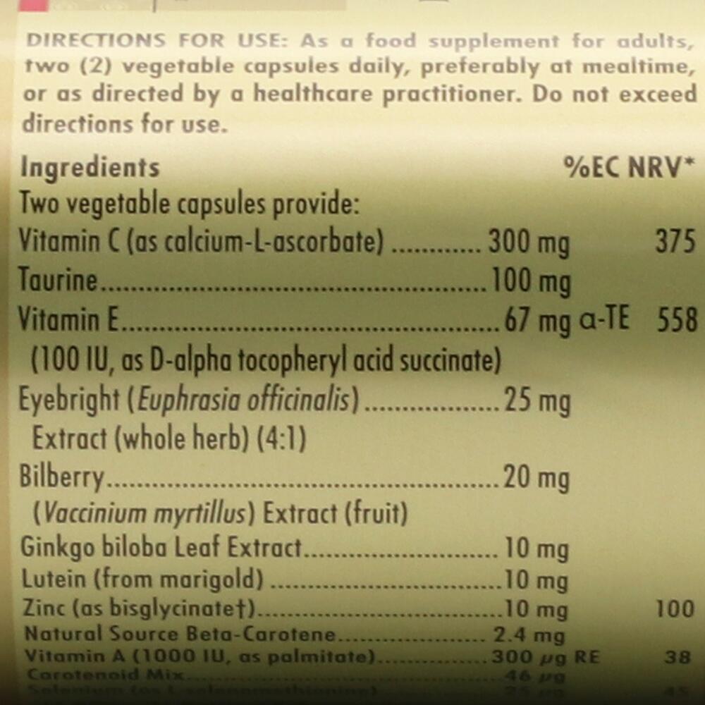 Solgar Vision Plus 60 VEGETABLE CAPSULES