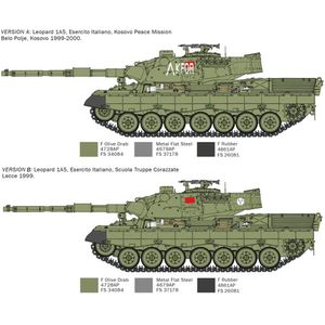 Italeri Leopard 1A5 Tank Military Vehicle Model Kit Scale 1:35