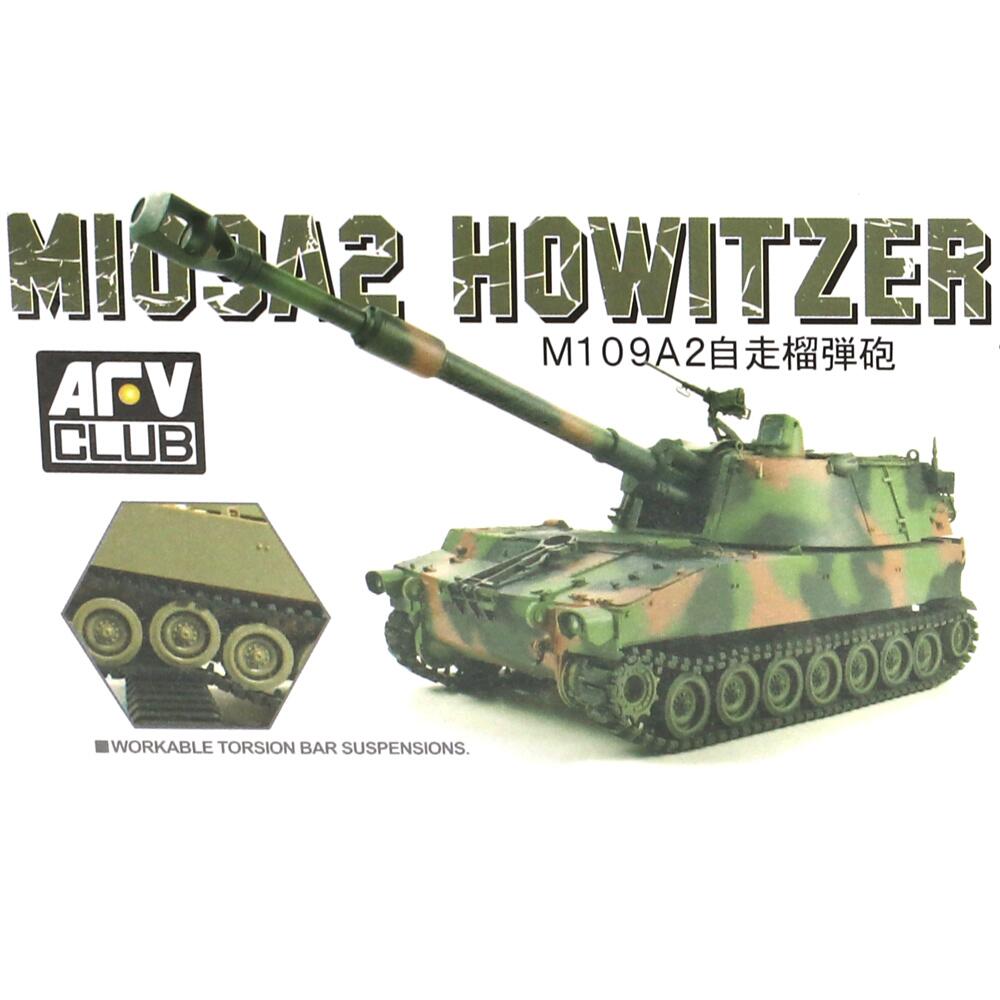AFV Club M109A2 Howitzer Military Vehicle Model Kit Scale 1:35