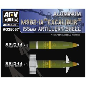 AFV Club M982-IA Excalibur 155mm Artillery Shell Set Model Accessory ...