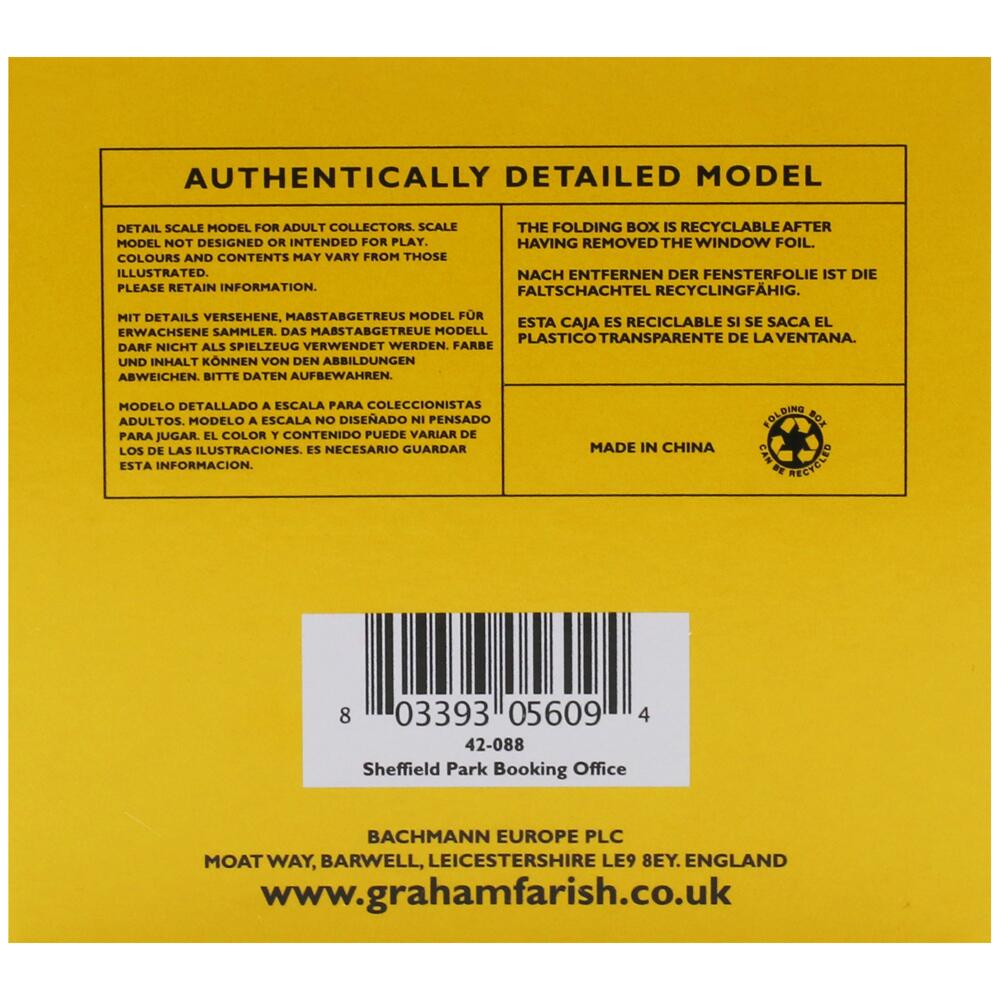 Scenecraft Graham Farish Sheffield Park Booking Office N Gauge 1:148 Scale