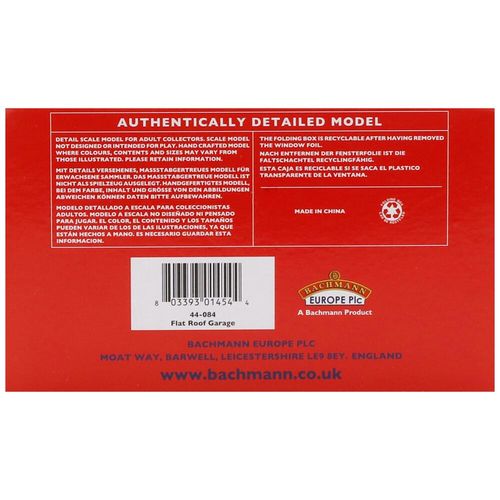 Scenecraft Flat Roof Garage Model Railway Building 00 Gauge