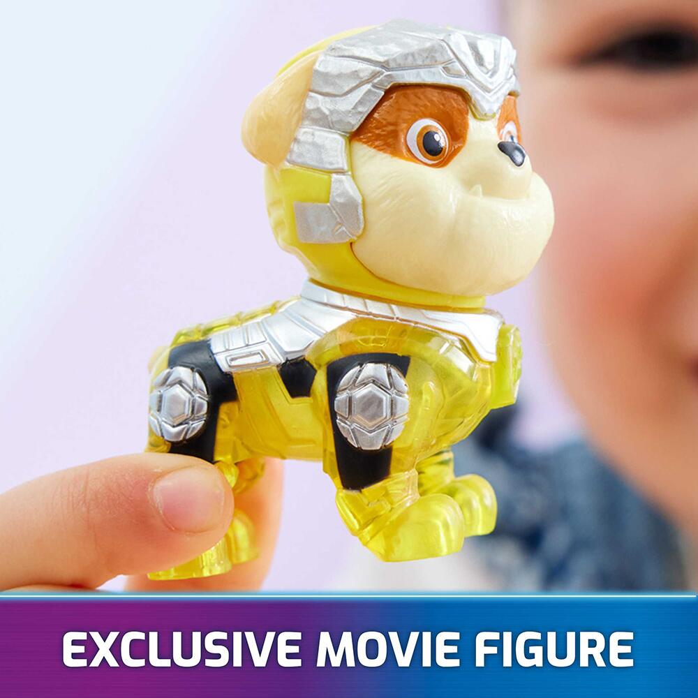 PAW Patrol The Mighty Movie BULLDOZER & Rubble Figure
