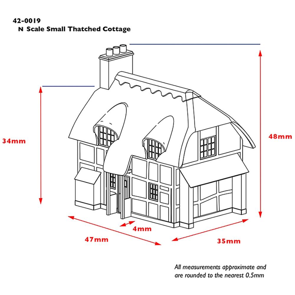 Scenecraft Graham Farish Thatched Cottage Model Railway N Gauge