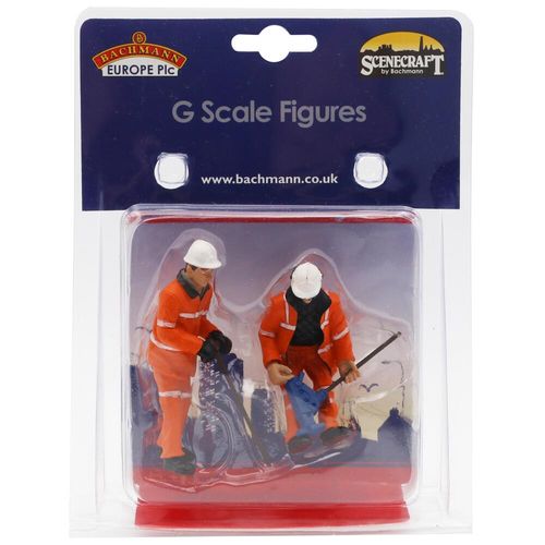 Scenecraft Permanent Way Workers Figure Set for G Scale Model Railways