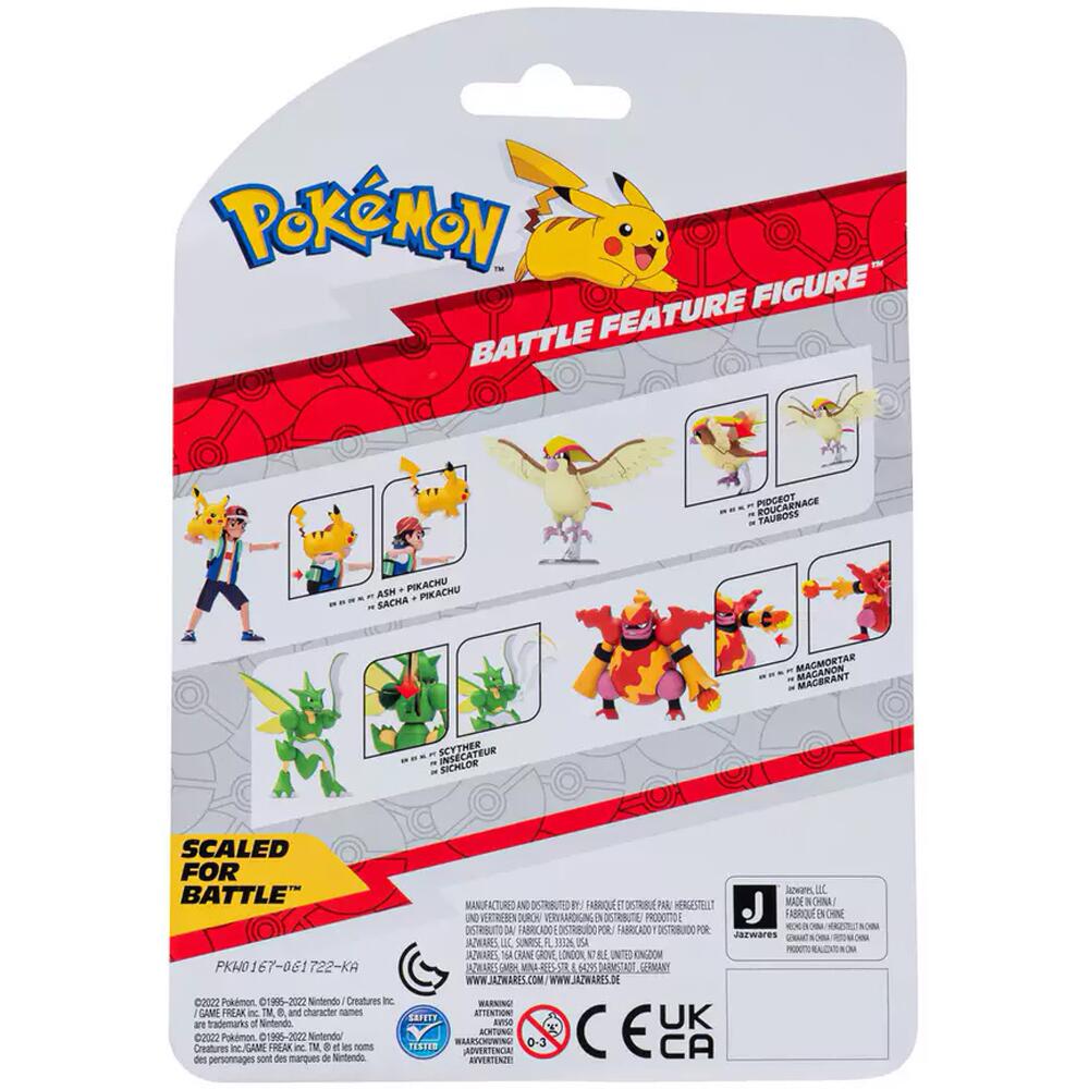 Pokémon PIDGEOT Deluxe Action 4.5 Inch Scale Battle Feature Figure