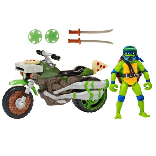 Teenage Mutant Ninja Turtles Movie NINJA KICK CYCLE with LEONARDO