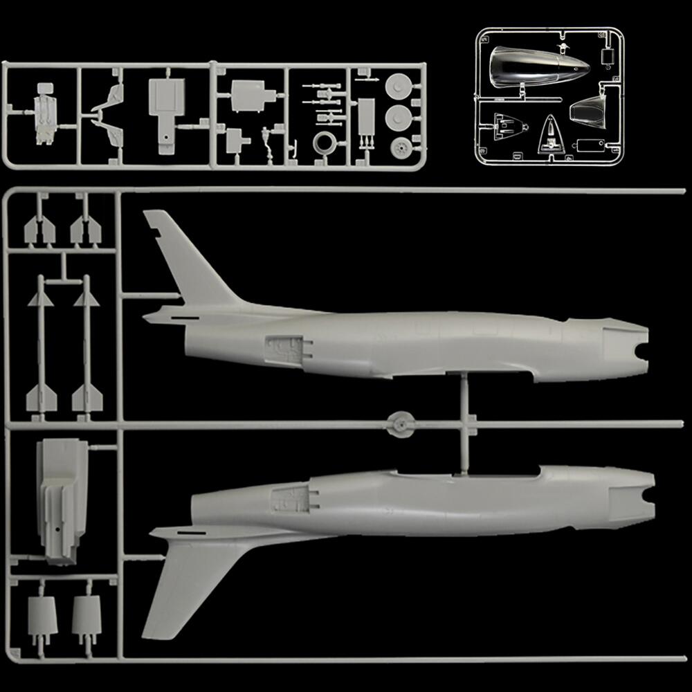 Italeri North American FJ-2/3 Fury Aircraft Model Kit (Scale 1:48)