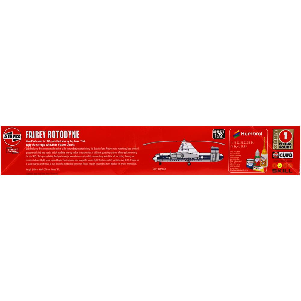 Airfix Vintage Classics FAIREY ROTODYNE Model Kit A04002V Scale 1:72