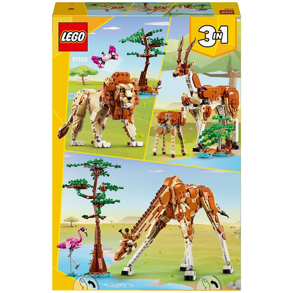 LEGO Creator Wild Safari Animals Building Set 31150
