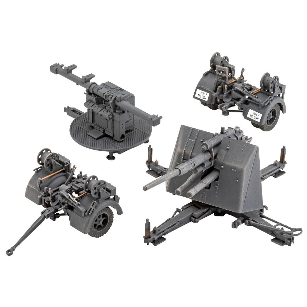Revell 8.8 cm Flak 37 & Sd.Anh.202 Military Plastic Model Kit Scale 1:72