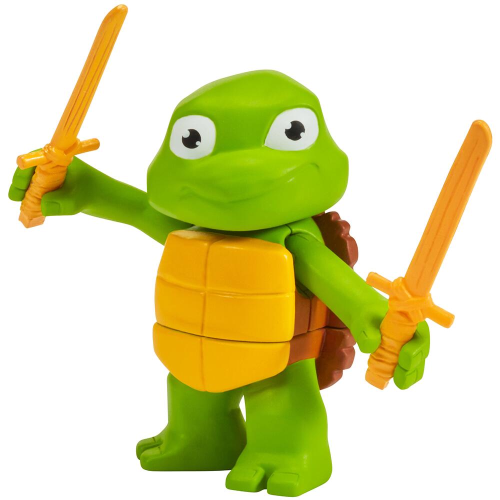 Teenage Mutant Ninja Turtles Mutant Mayhem Turtle Tots LEO & DONNIE Figures
