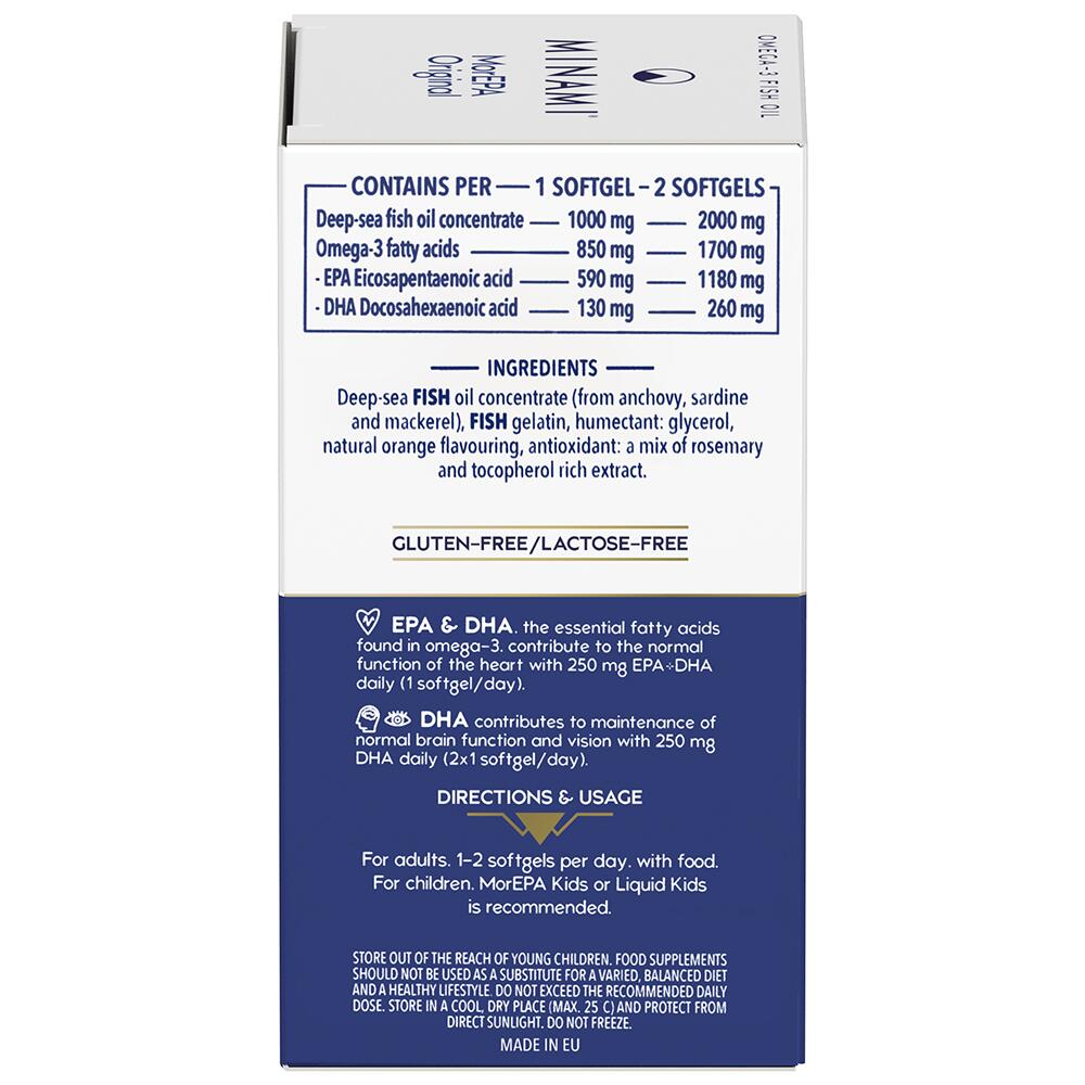 MINAMI Omega-3 Fish Oil MorEPA Original 60 Softgels