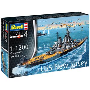 Revell USS New Jersey Battleship Model Kit Scale 1:1200