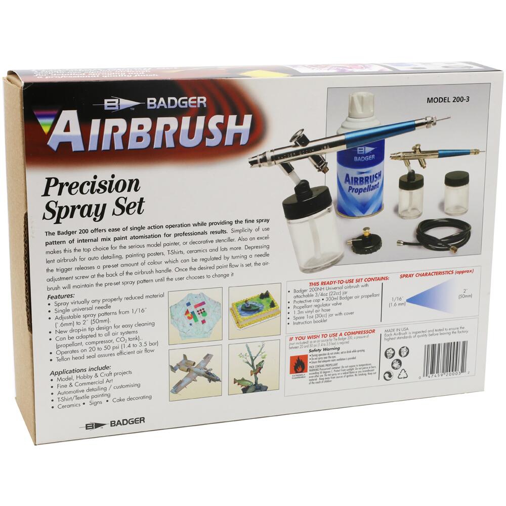 Badger Siphon Feed 200 Precision Spray Gun Set