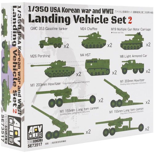 AFV Club USA Korean War and WWII Landing Vehicle Set 2 Model Kit Scale ...