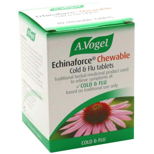 A Vogel Echinaforce Cold and Flu 80 Chewable Tablets