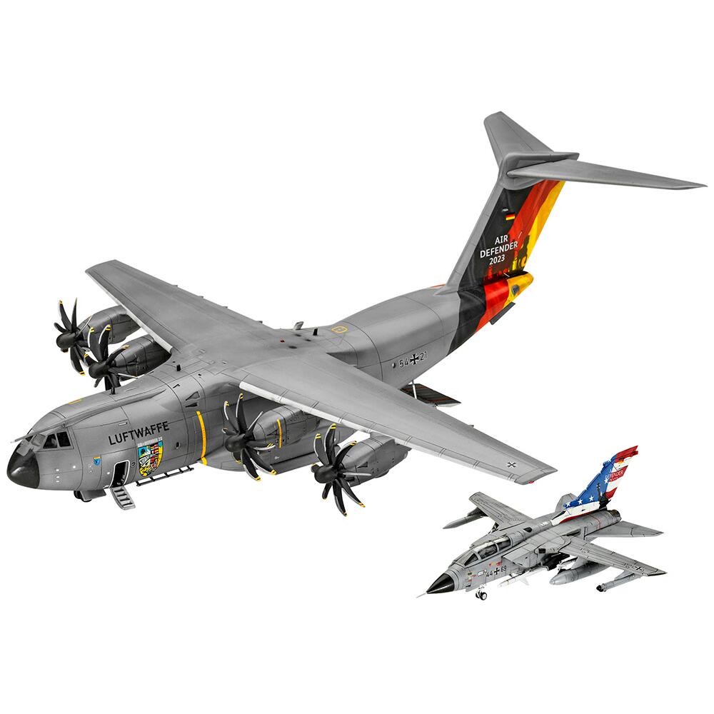 Revell Air Defender Set Airbus A400M & Tornado Model Kit Scale 1:144