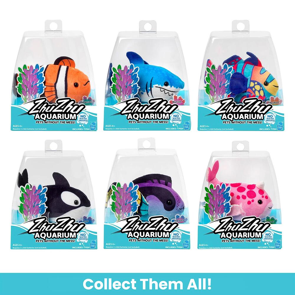 Zhu Zhu Aquarium Electronic Pet Fish Toy WESLEY THE BLUE TANG