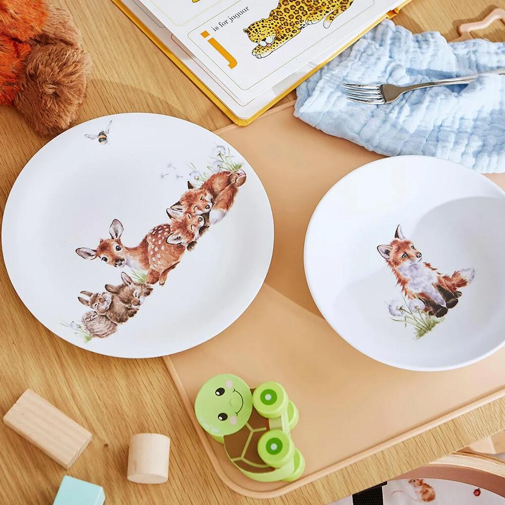 Royal Worcester Wrendale Designs Little Wren Plate & Bowl Set