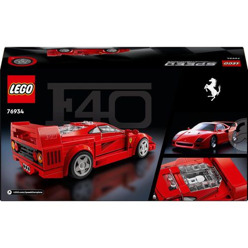 LEGO Speed Champions Ferrari F40 Supercar Set 76934 Ages 9+