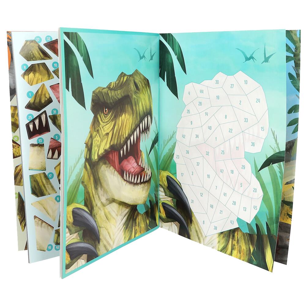 Depesche Dino World Sticker by Numbers Book