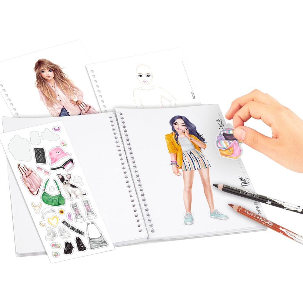 Depesche TOPModel Pocket Colouring Book CHRISTY & MIJU