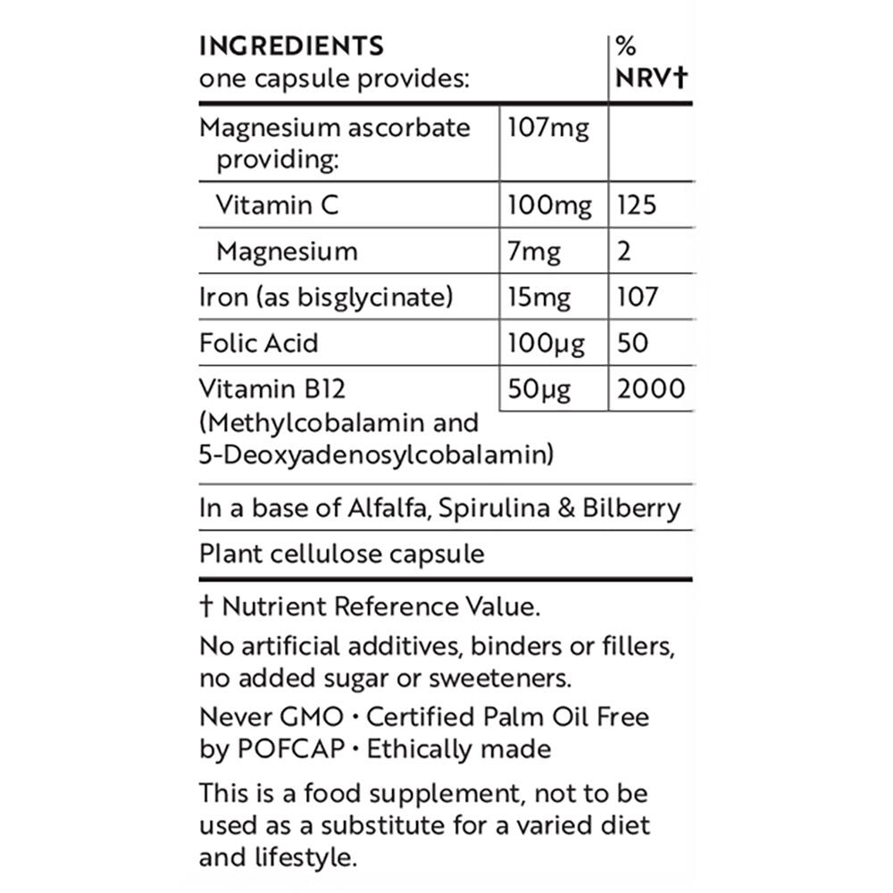 Viridian Balanced Iron Complex 30 Capsules