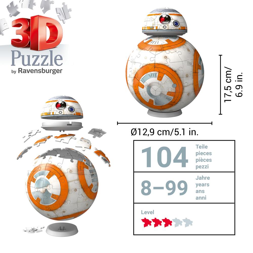 Ravensburger Star Wars BB8 3D Jigsaw Puzzle 99 Piece