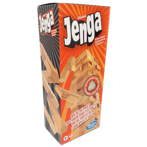 Classic Jenga Game from Hasbro Gaming for Ages 6+