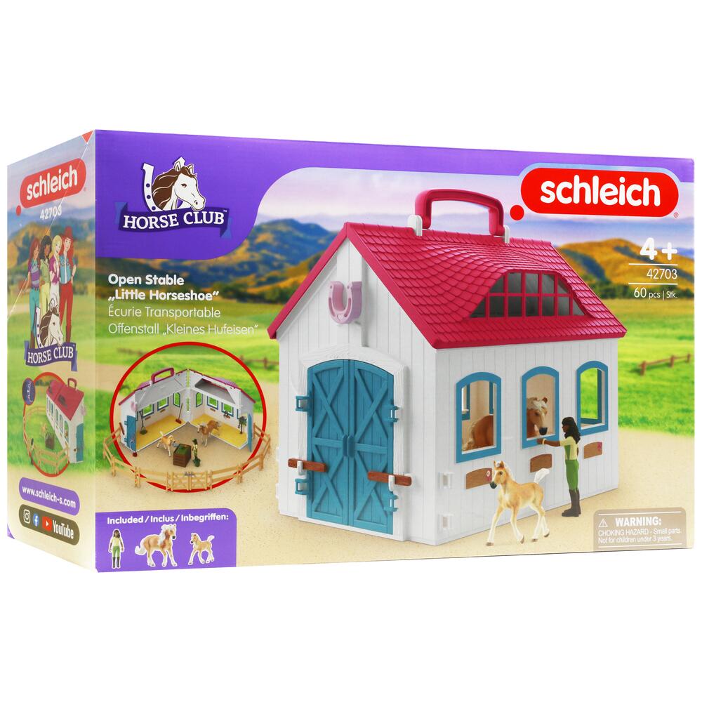 Schleich Horse Club Open Stable Little Horseshoe Playset