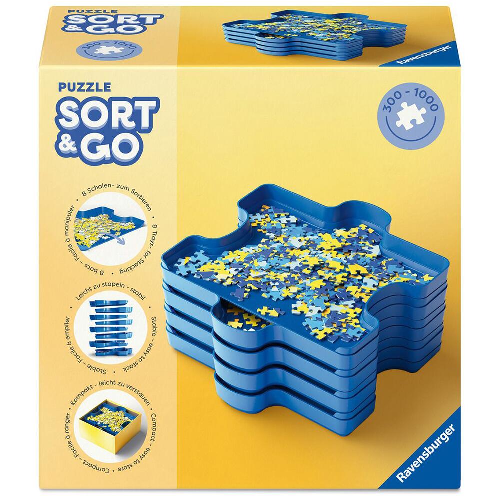 Ravensburger Sort & Go Jigsaw Puzzle Set of 8 Sorting Trays