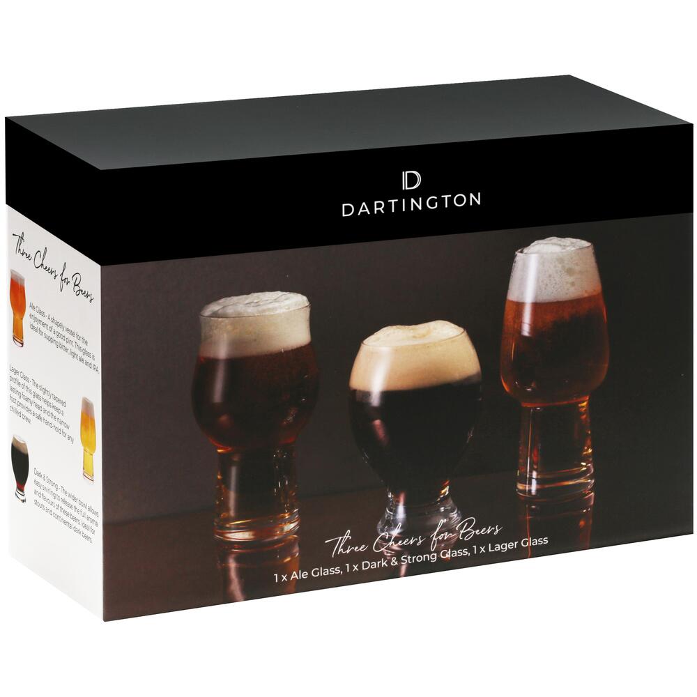 Dartington Three Cheers for Beers 3 Pack BOXED