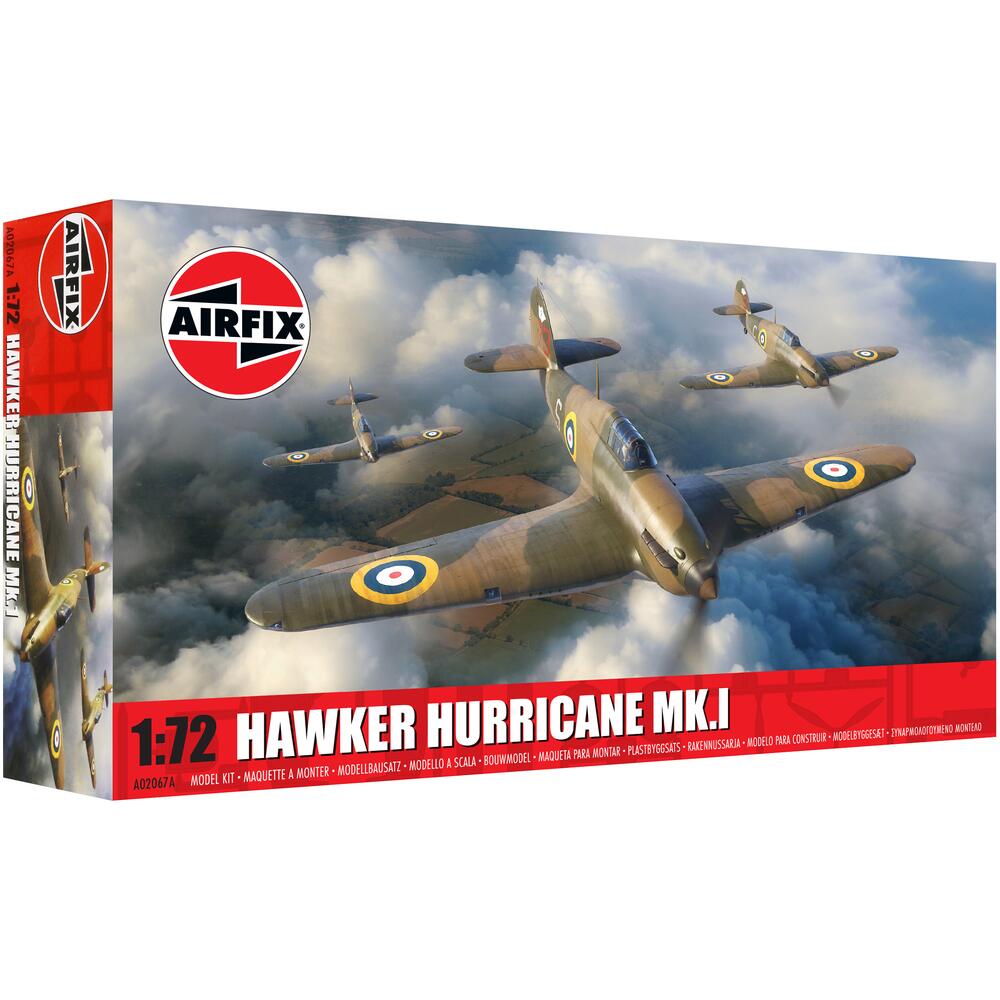 Airfix Hawker Hurricane Mk.I Military Aircraft Model Kit Scale 1:72
