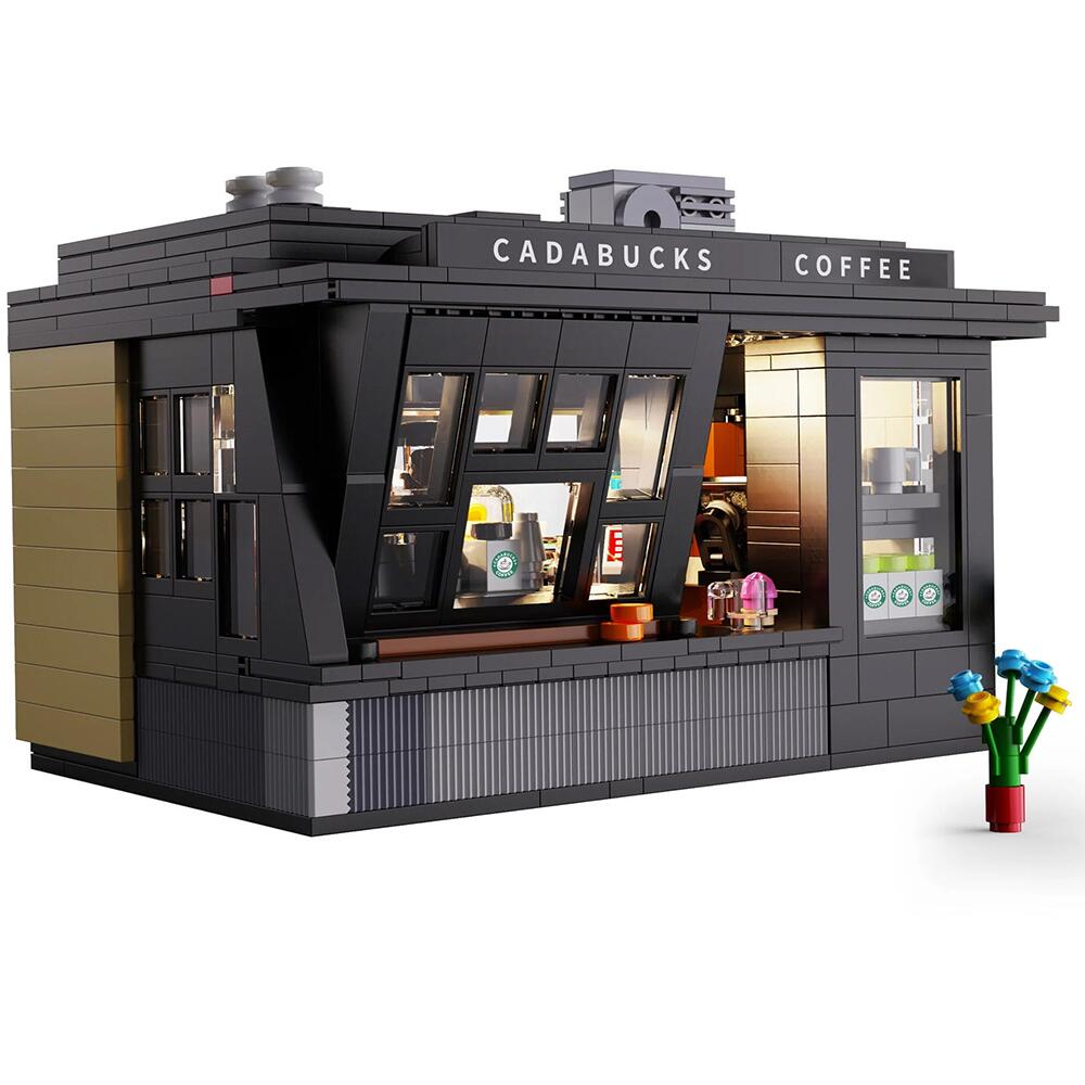 CaDA Street Coffee House Brick Construction Model Set C66005W 768 Piece