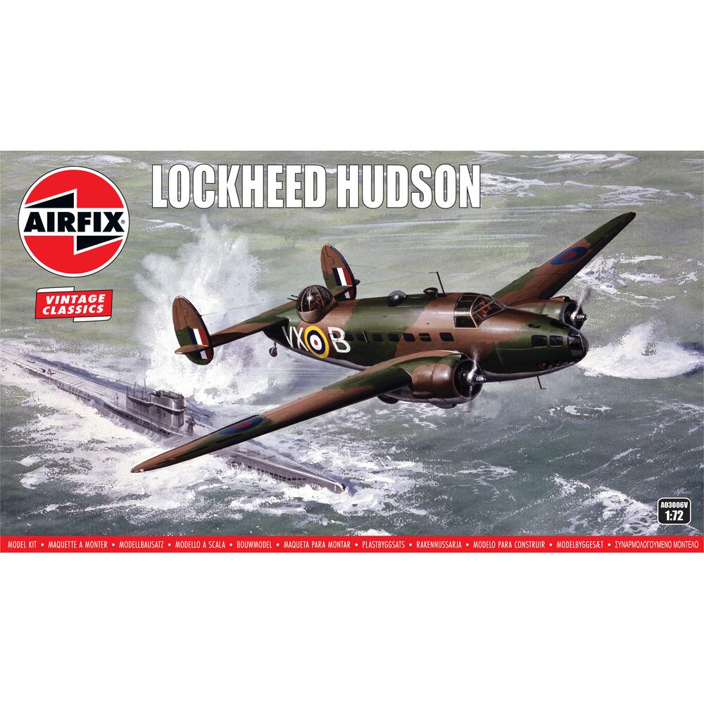 Airfix Lockheed Hudson Military Aircraft Vintage Classics Model Kit ...
