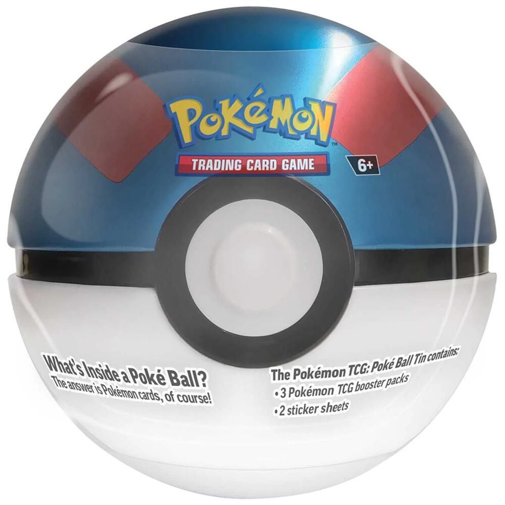 Pokémon TCG Poke Ball Tin with 3 Booster Packs