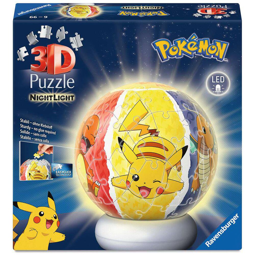 Ravensburger Pokemon 72 Piece 3D Jigsaw Puzzle Night Light